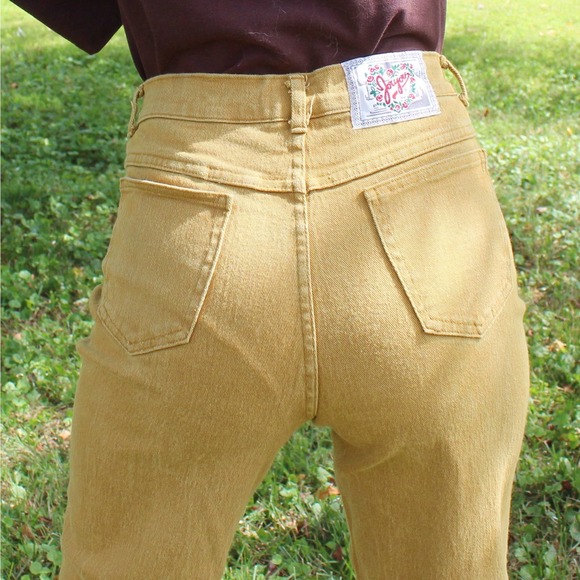 Jou Jou | Jeans | Vintage Y2k Yellow Mom Jeans By Jou Jou | Poshmark